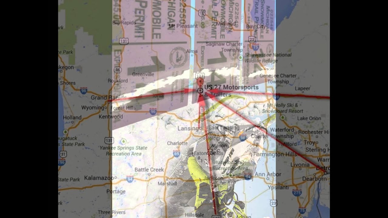 2014 Snowmobile Trail Permits for sale Michigan - YouTube