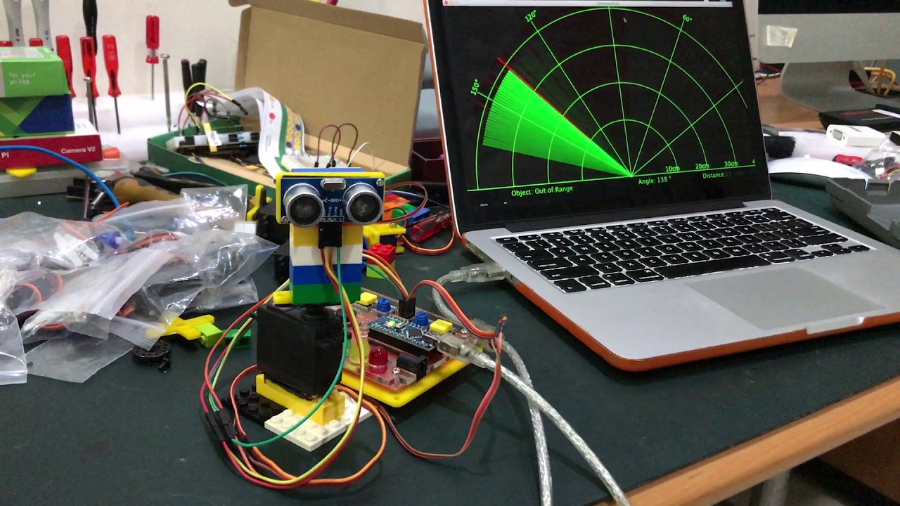 Samytronix Nano - Ultrasonic Radar with interface - YouTube