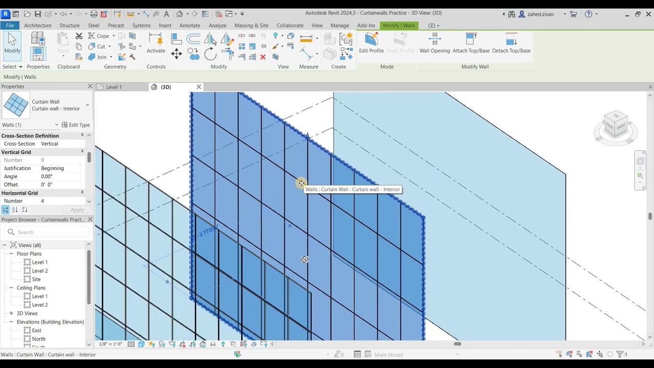 How To Make Curtain Wall Grid In Revit 202 - Infoupdate.org