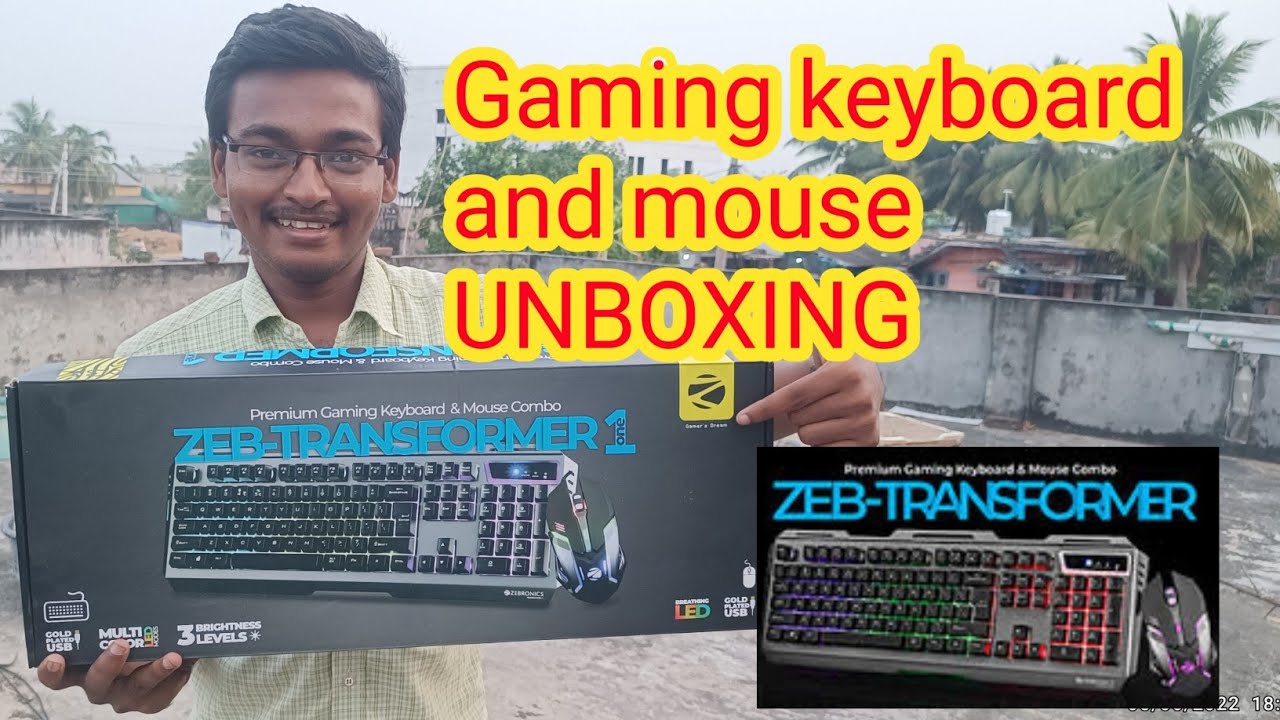 GAMING KEYBOARD UNBOXING || ZEB-TRANSFORMER 1 - YouTube