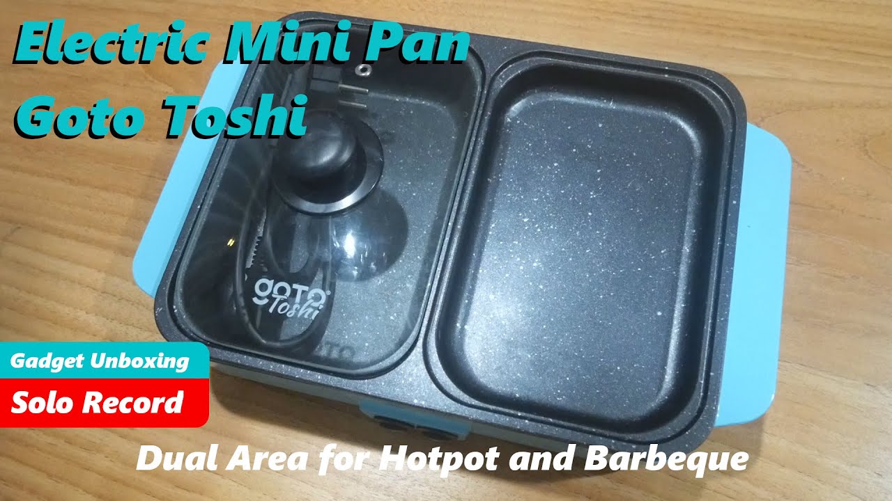 Goto Toshi Dual Control Mini Electric Pan with Rapid Heating - YouTube