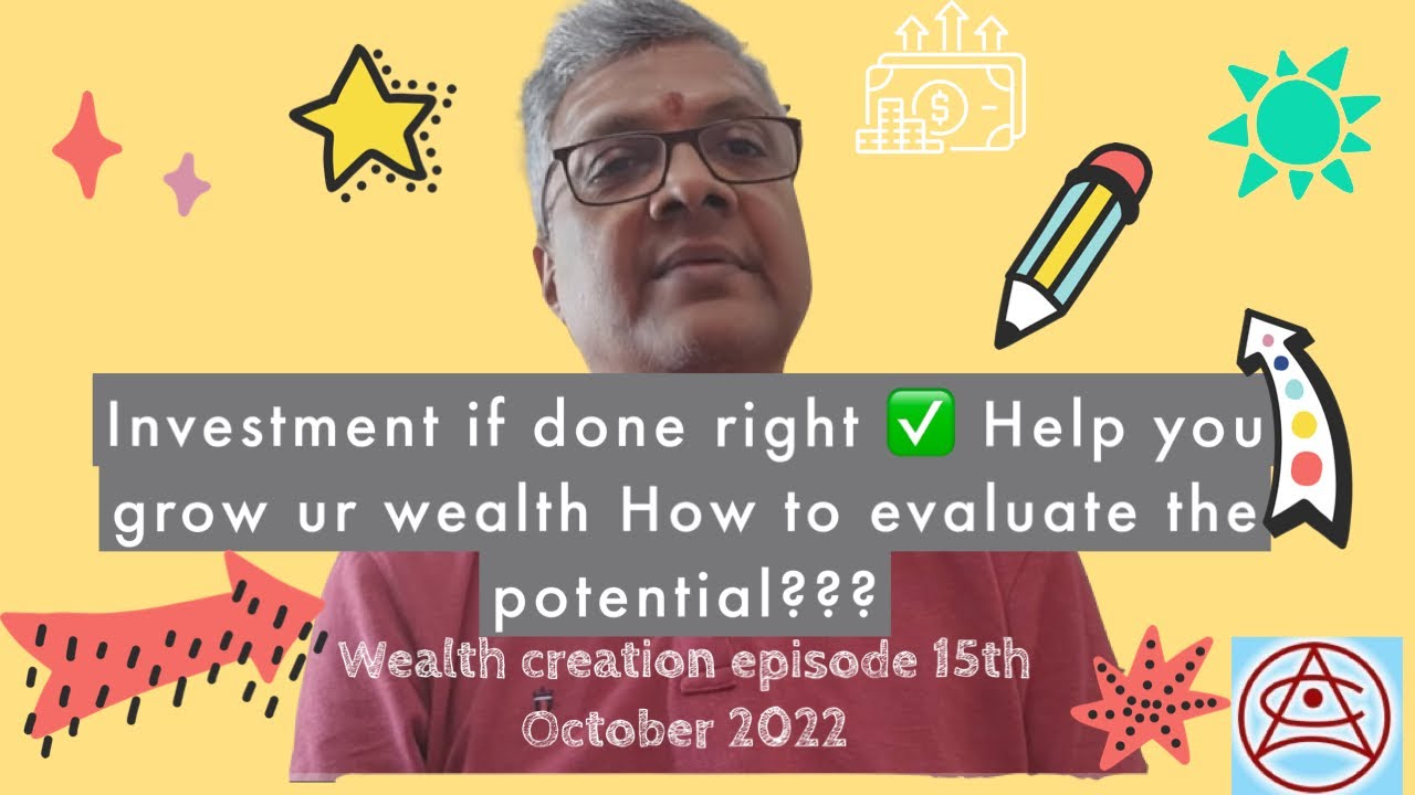#stockmarket Investment if done right ️ Help you grow ur wealth How to evaluate the potential ...