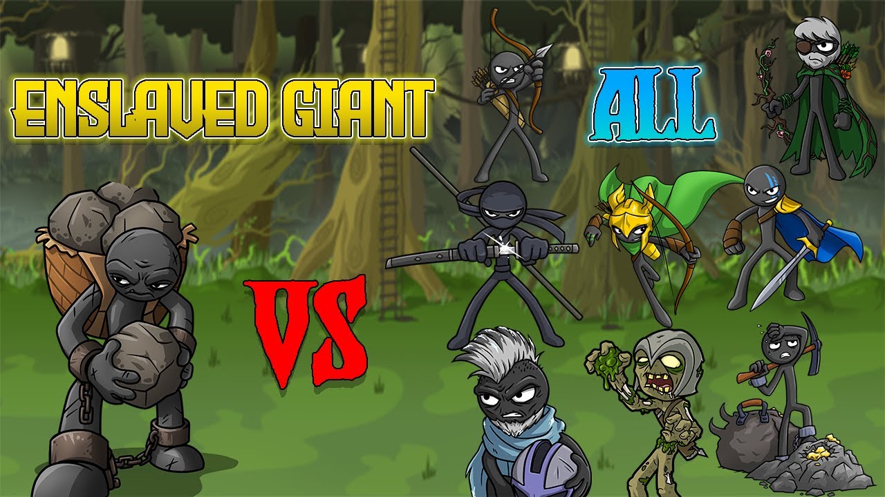 Enslaved Giant VS All Units, Stick War 3. - YouTube