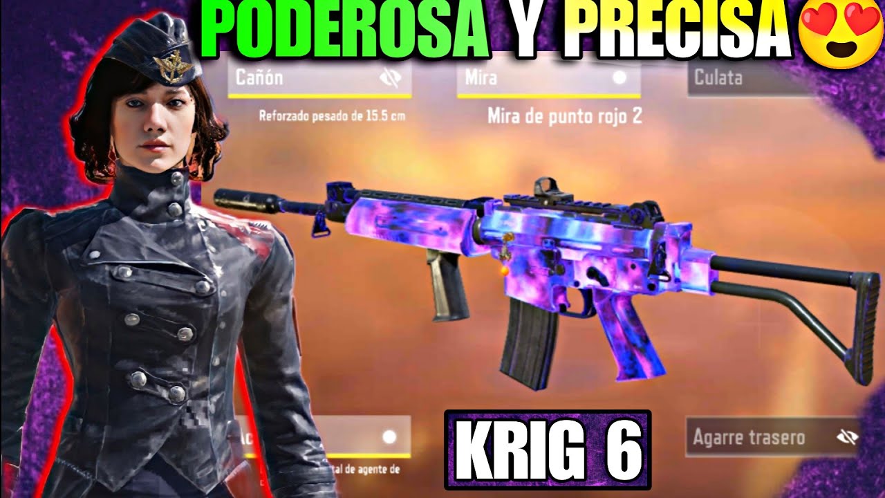 ESTA ARMA ME SORPRENDIÓ! MEJOR CLASE KRIG 6 COD MOBILE BATTLE ROYALE ...