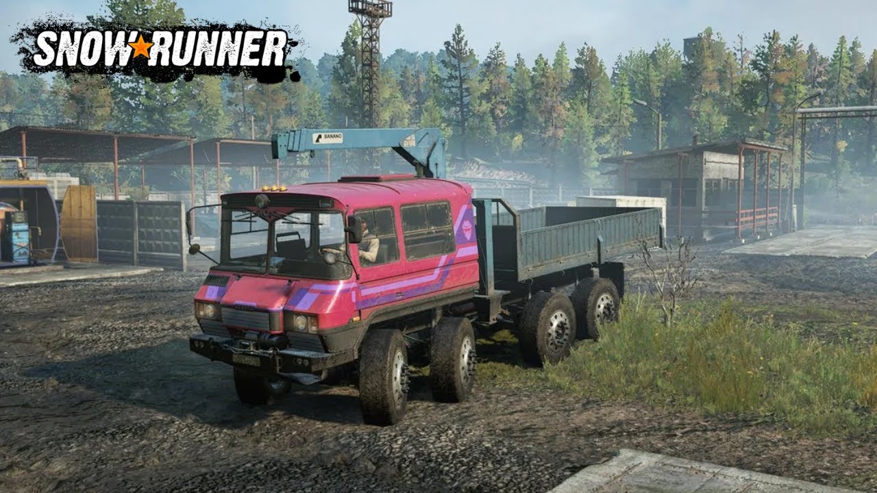 Snow Runner Gameplay with Commentary | KRS 58 bandit Truck | - YouTube