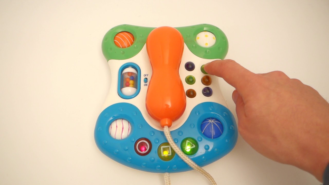 CHICCO Rainbow Acitvity Phone baby telephone with sounds - YouTube