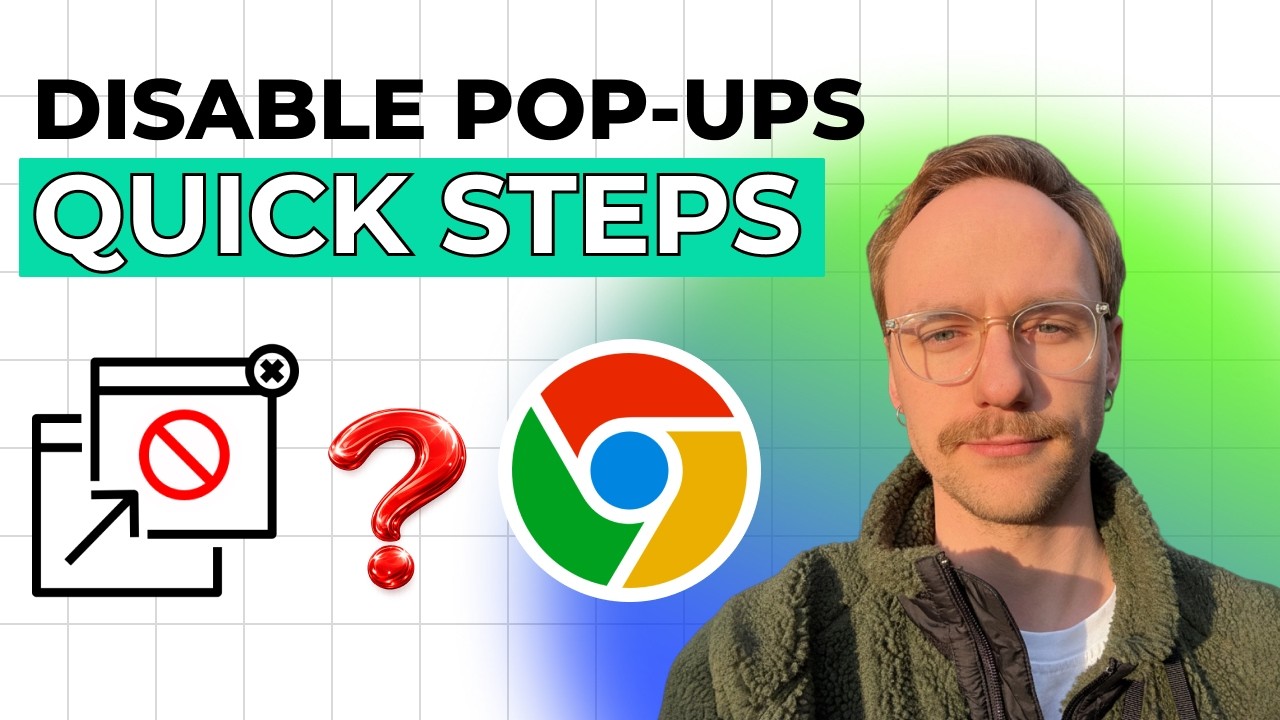 How to Disable Pop-ups in Google Chrome [2026 Full Guide] - YouTube