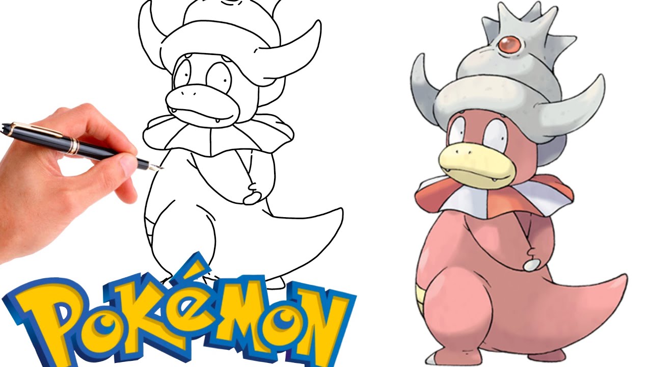 How To Draw SLOWKING POKEMON #199 | Generation 2 - YouTube