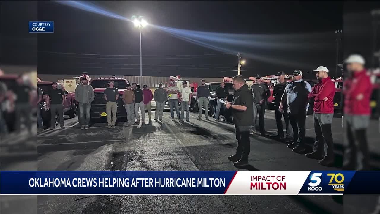 Crews from across Oklahoma ready to step up for Hurricane Milton relief ...