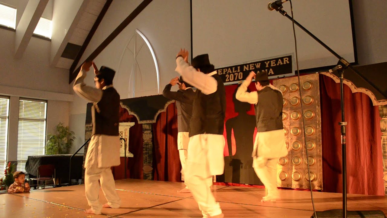 Jhyaure dance by Rishi, Mandy,Mandal, Saroj - YouTube