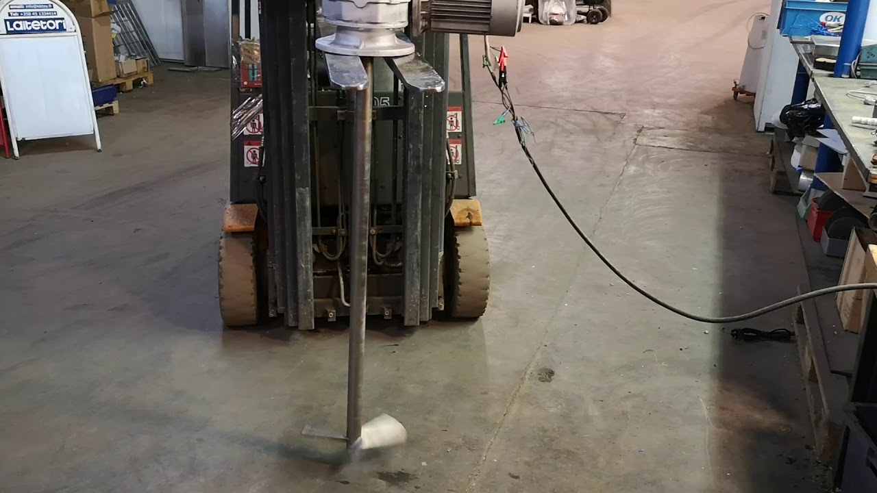 Sekoitin 1.5kW 200rpm www.laitetori.com - YouTube