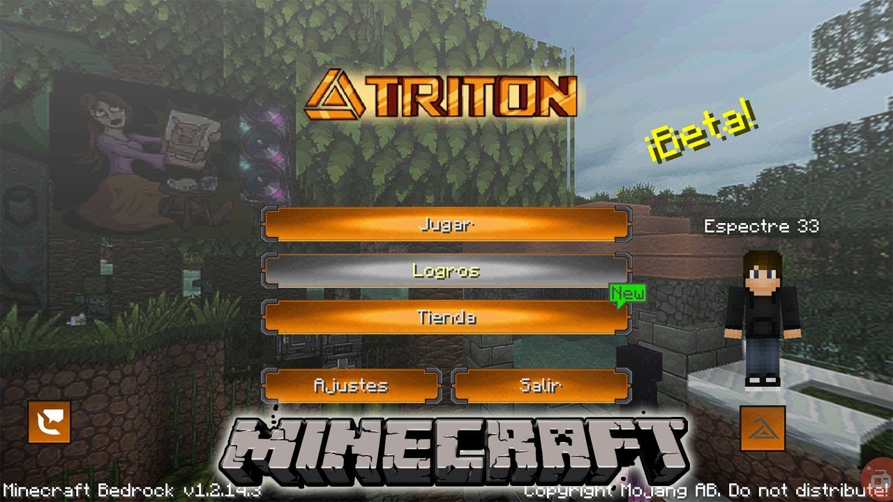 TRITON TEXTUREPACK PARA MINECRAFT 1.2.14.3 - YouTube