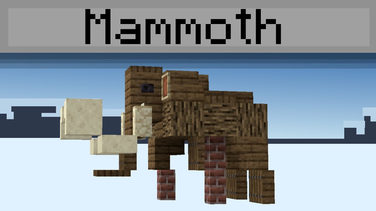 Minecraft | How To Build: Mammoth - YouTube