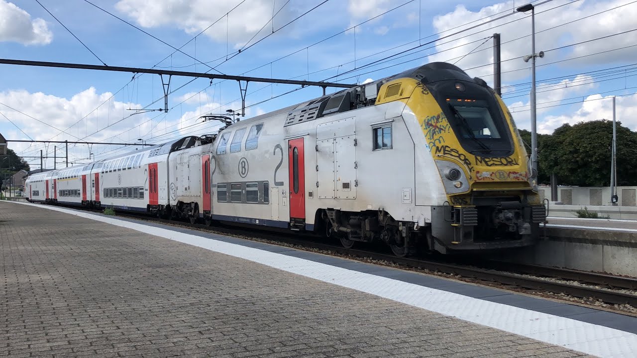 SNCB -🚆- Trains at Ans station ft M7 - YouTube