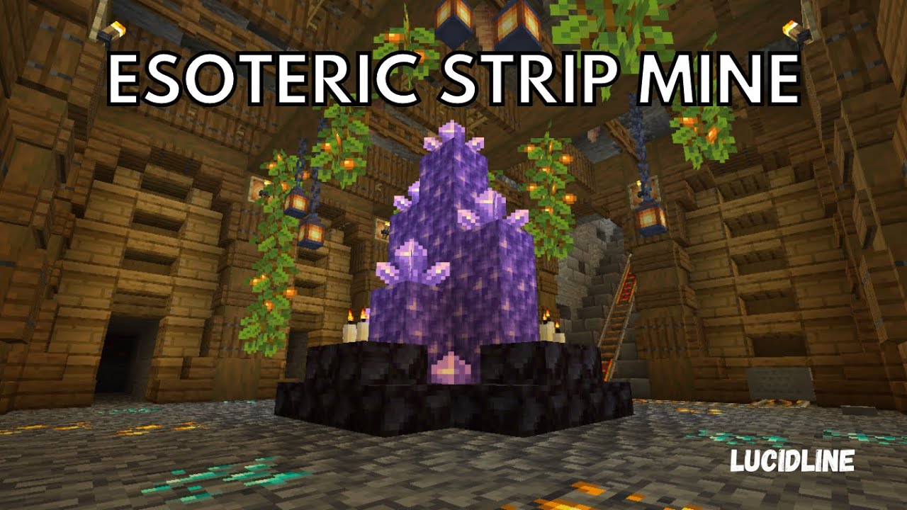 Minecraft Hardcore: Building an Esoteric Strip Mine - YouTube