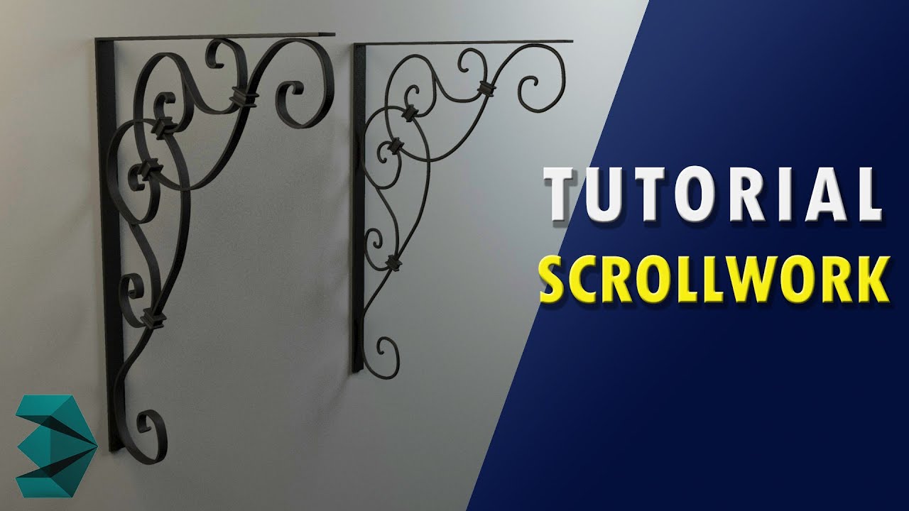 3ds Max Tutorial - Metal Scrollwork - YouTube