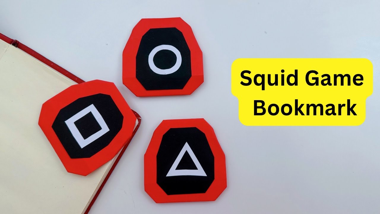 DIY Paper Squid Game guard Corner Bookmark / Squid game Paper Craft ...