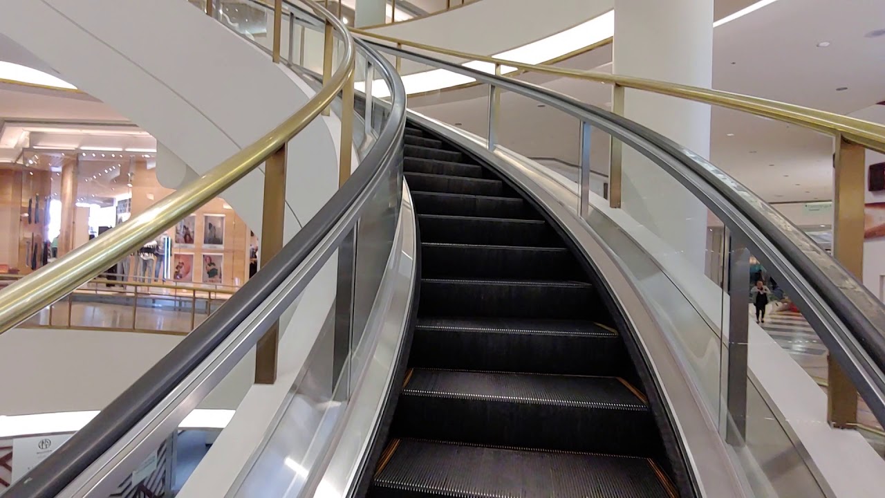 Westfield Curved Escalator - YouTube