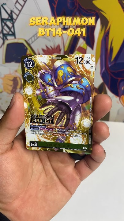 Seraphimon **2024 Regionals Finalist** BT14-041 R #digimoncardgame - YouTube
