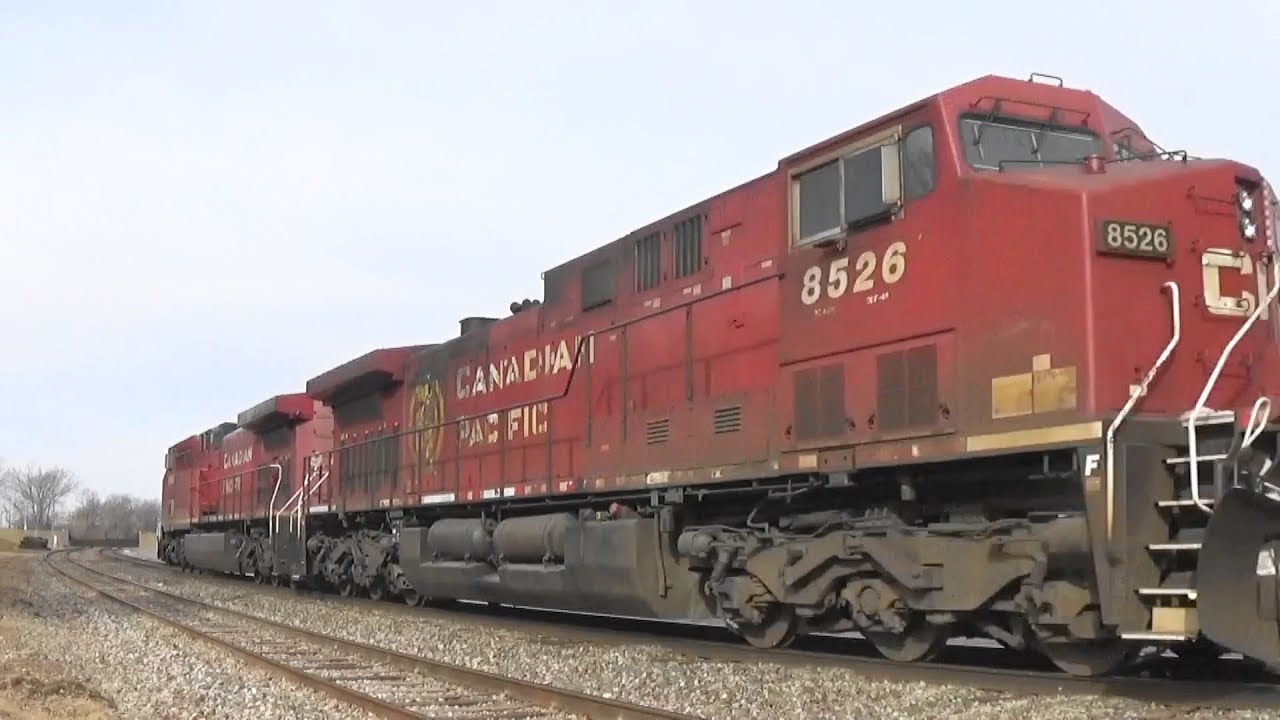 CP 9708 South Leads Ethanol Train, Bettendorf, IA - YouTube