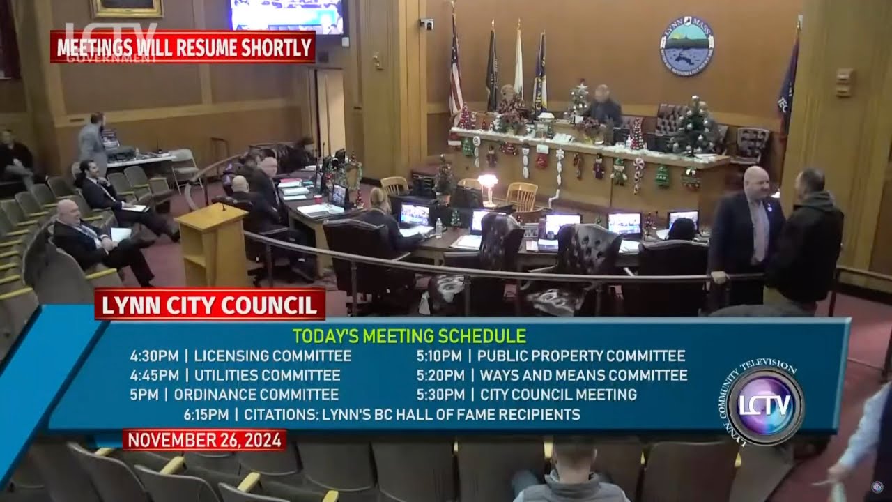 Lynn City Council Meeting & Committee Meetings | November 26, 2024 ...