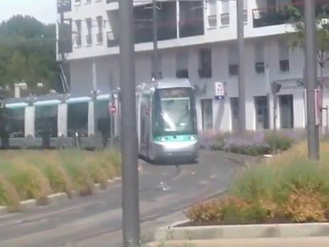 Paris suburban train & tram rides 2015
