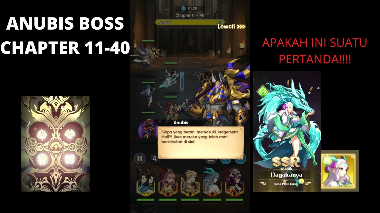 Anubis Boss Chapter 11-40 + Nagakanya Day - Mythic Heroes : Idle RPG ...