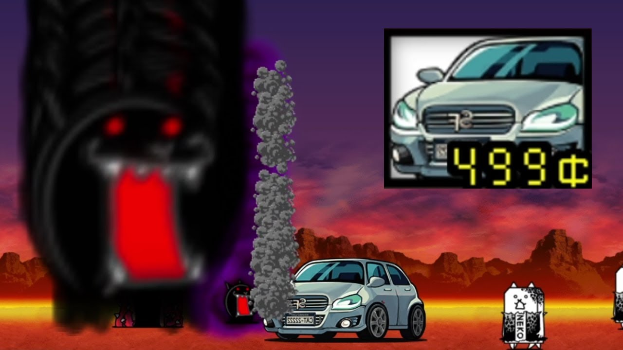 the battle cats but i use enemies (car) - YouTube