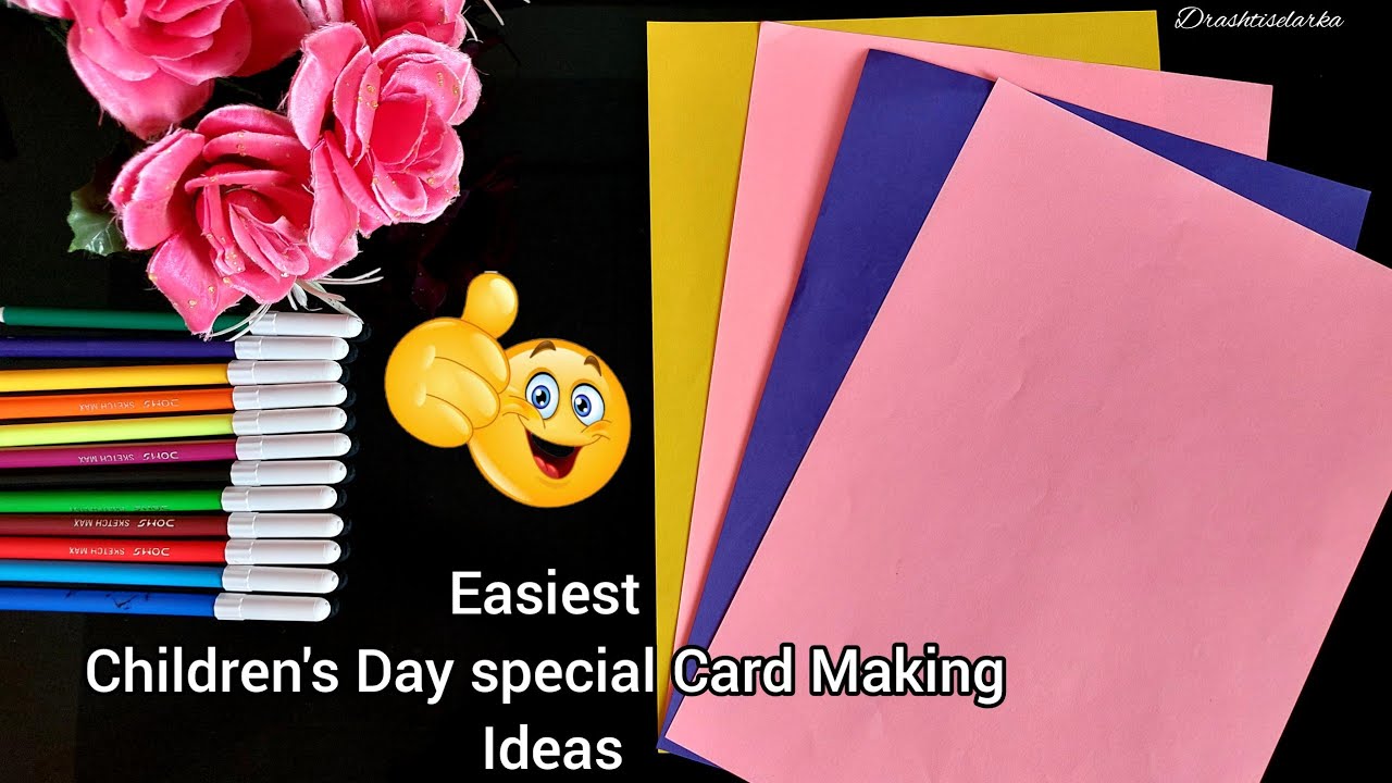 Children's Day Handmade card|children's Day card Making ideas|Happy ...