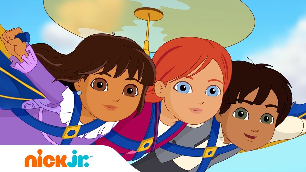 Dora e seus amigos: Na Cidade | Dora Leva a Princesa para VOAR 🦋 | Nick Jr. em Português - YouTube