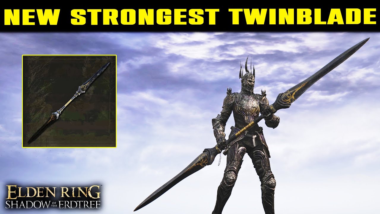 NEW STRONG WEAPON: Black Steel Twinblade Location & Showcase | Elden ...