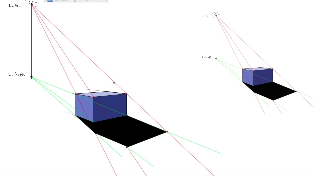 Plotting Shadows in Perspective - YouTube