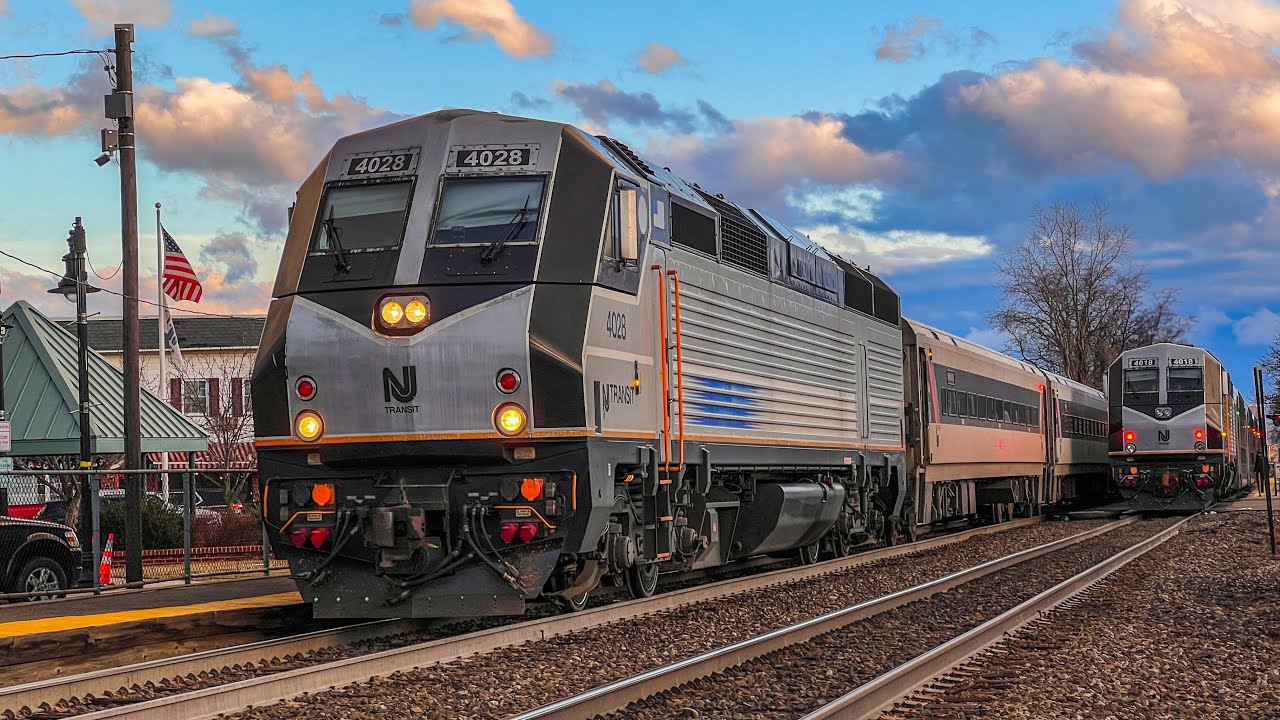 NJ Transit And Metro North Action On The Bergen Line At Rutherford ...