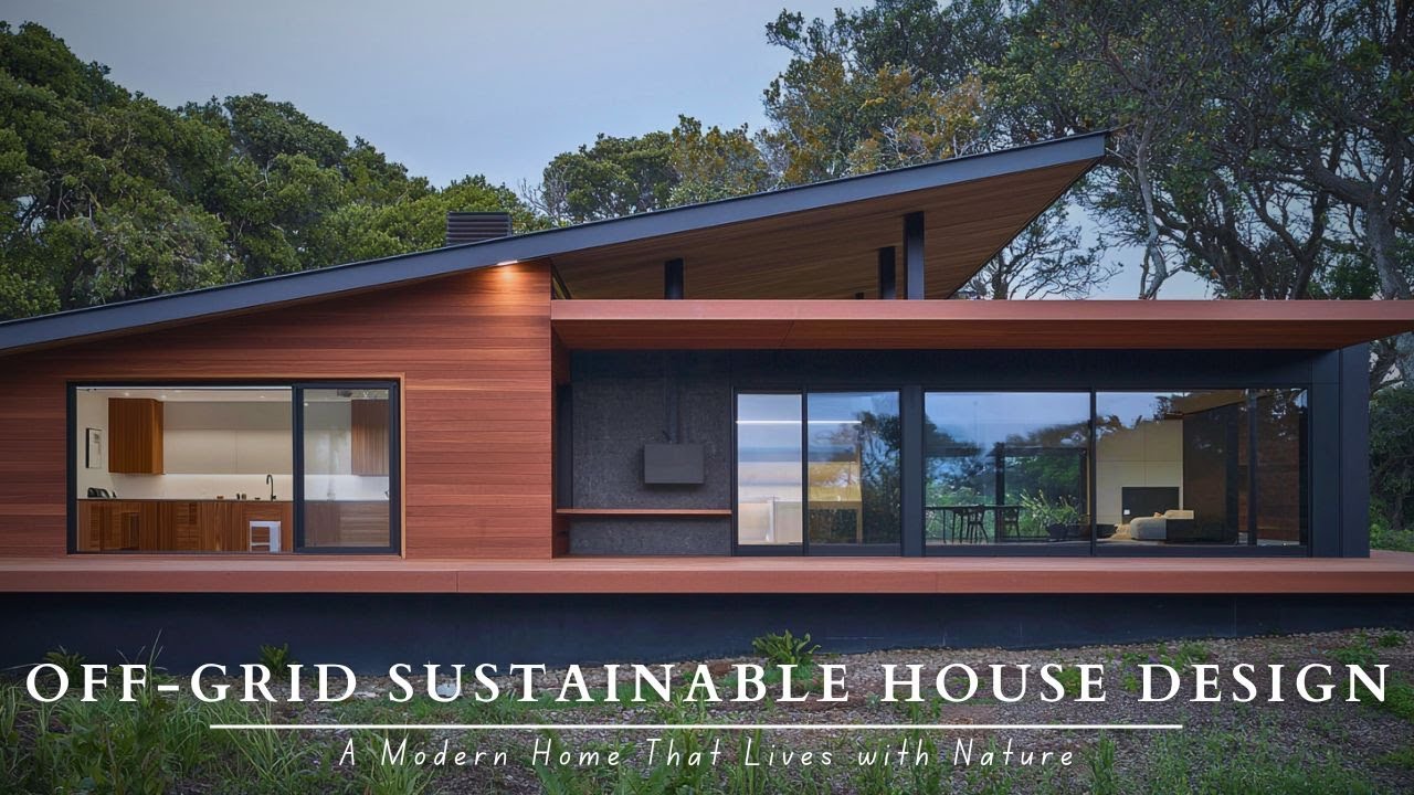 Off Grid Sustainable House Design: A Modern Home That Lives with Nature ...