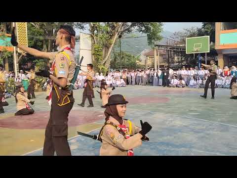 Demo Ekstrakurikuler Pramuka SMK Pelita Ciampea