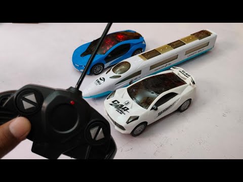 RC Car Remote Control Unboxing & 3D Light Car &3D Light Train Testing ...