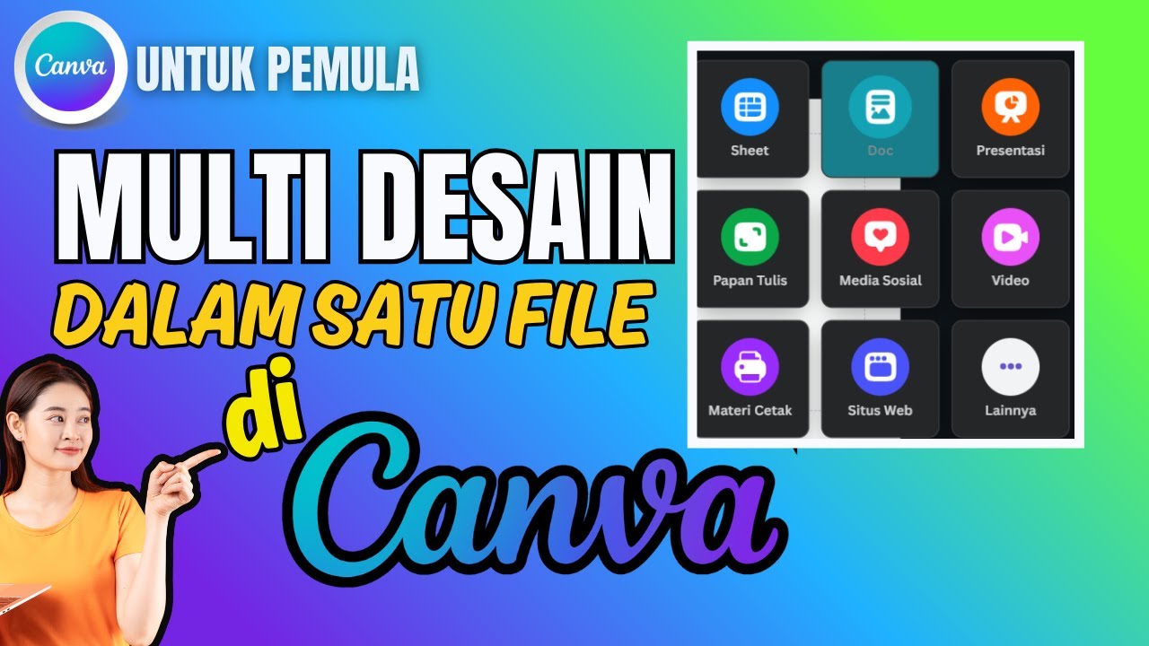 CARA MEMBUAT MULTI DESAIN DALAM SATU FILE DI CANVA. - YouTube