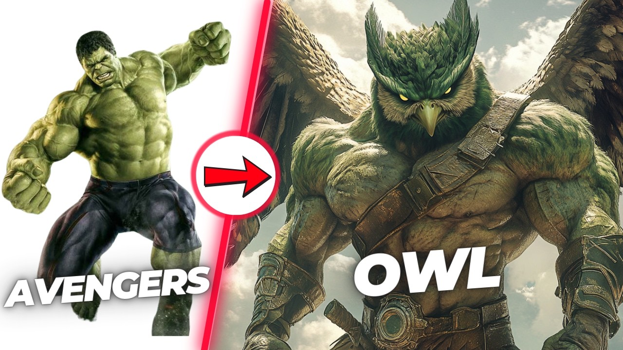 AVENGERS But OWL 🦉All Characters (Marvel & DC) 2024💥 - YouTube