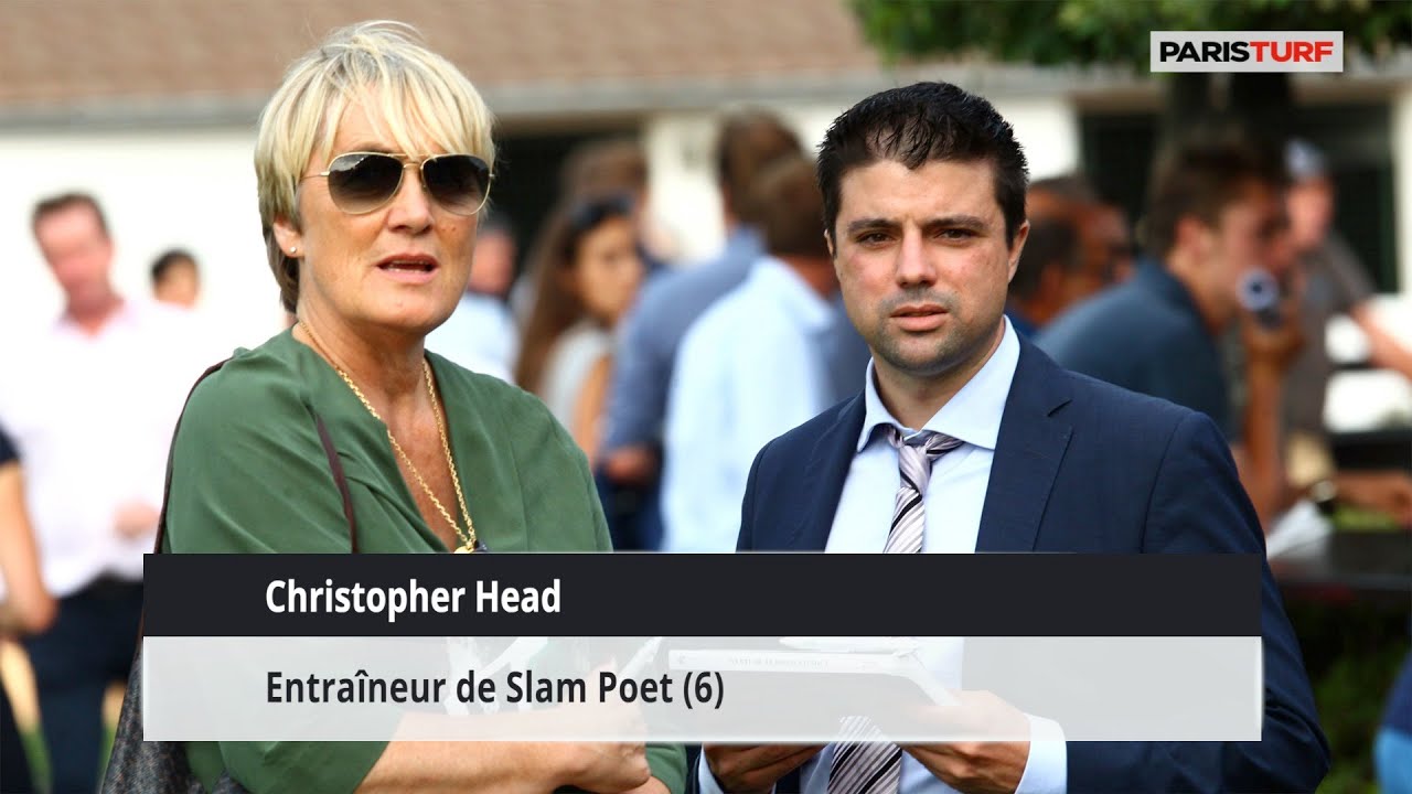 Christopher Head, entraîneur de Slam Poet (09/06 à ParisLongchamp ...