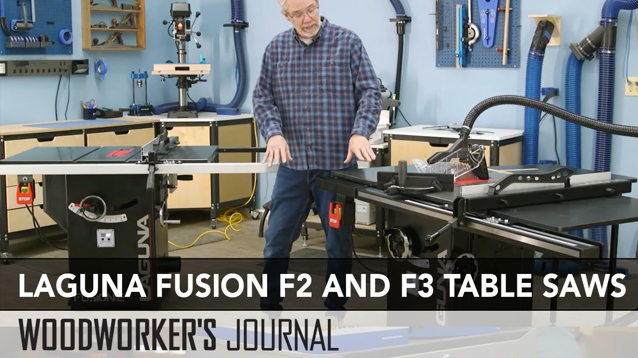 Laguna Table Saw Comparison - Fusion F2 and F3 - YouTube