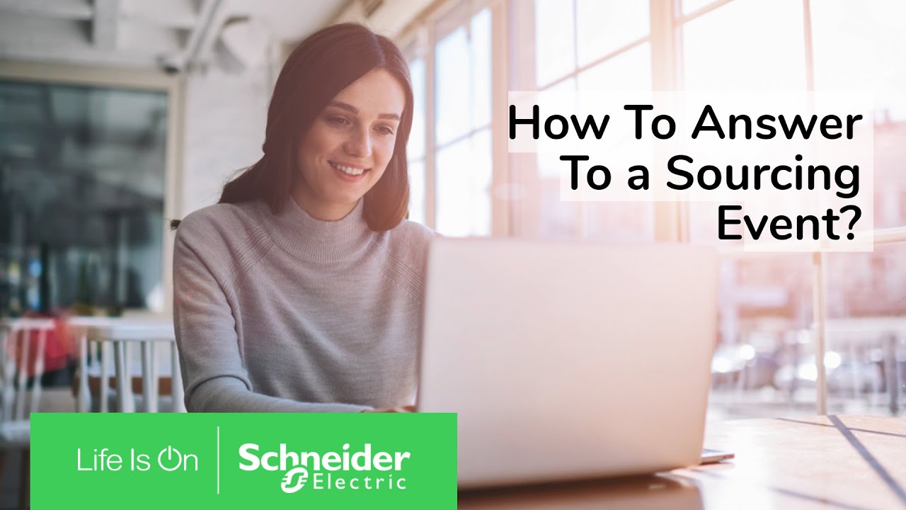 Coupa modules - How to Answer To a Sourcing Event? | Schneider Electric - YouTube
