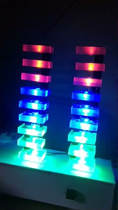 DIY music reactive led tower | VU meter led tower - YouTube