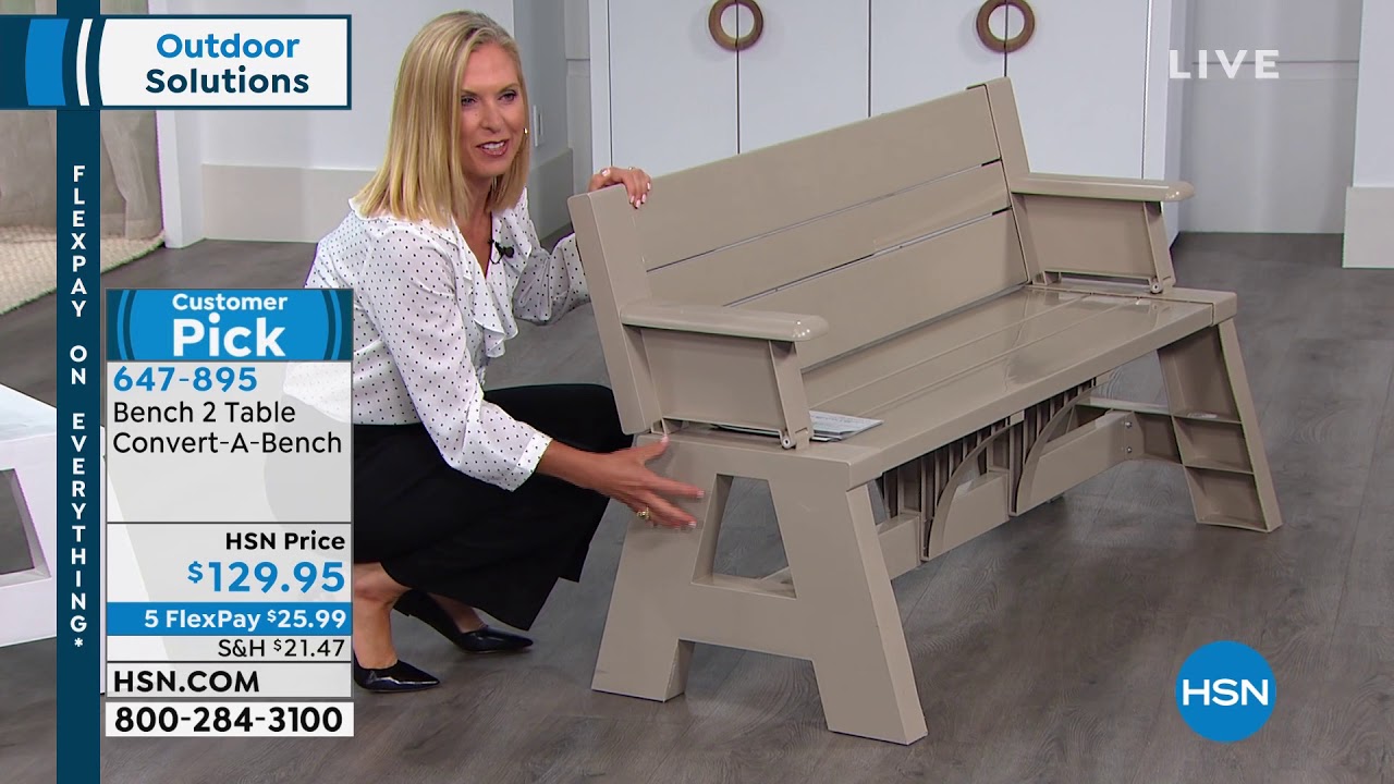 Bench 2 Table ConvertABench - YouTube