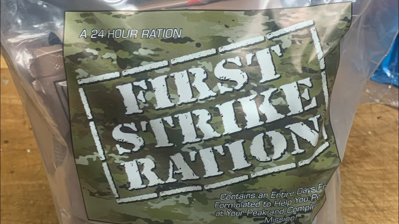 MRE first strike ration review - YouTube