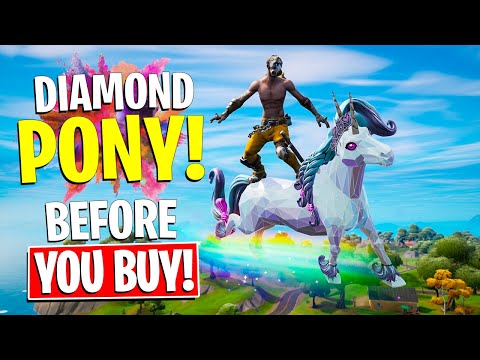 *NEW* DIAMOND PONY GLIDER aka Sparkle Farts (Fortnite Battle Royale)