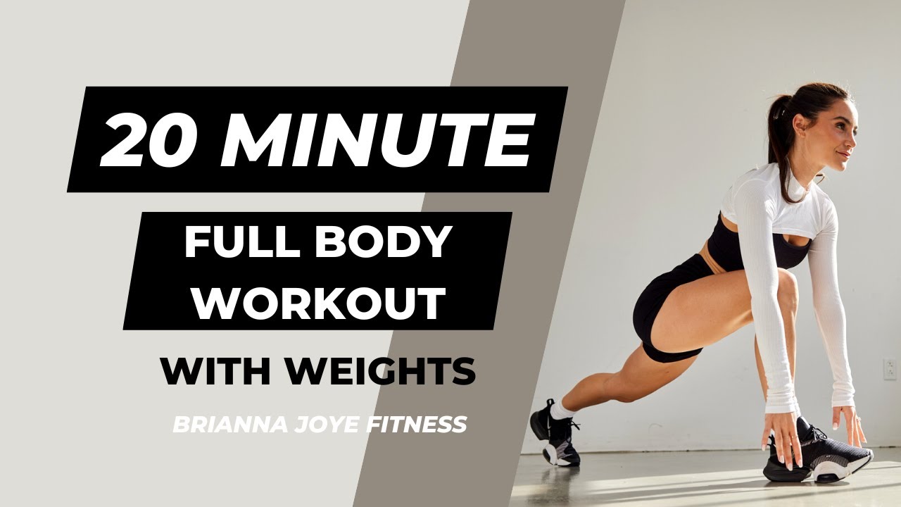 20 minute // Full Body- dumbbell workout - YouTube