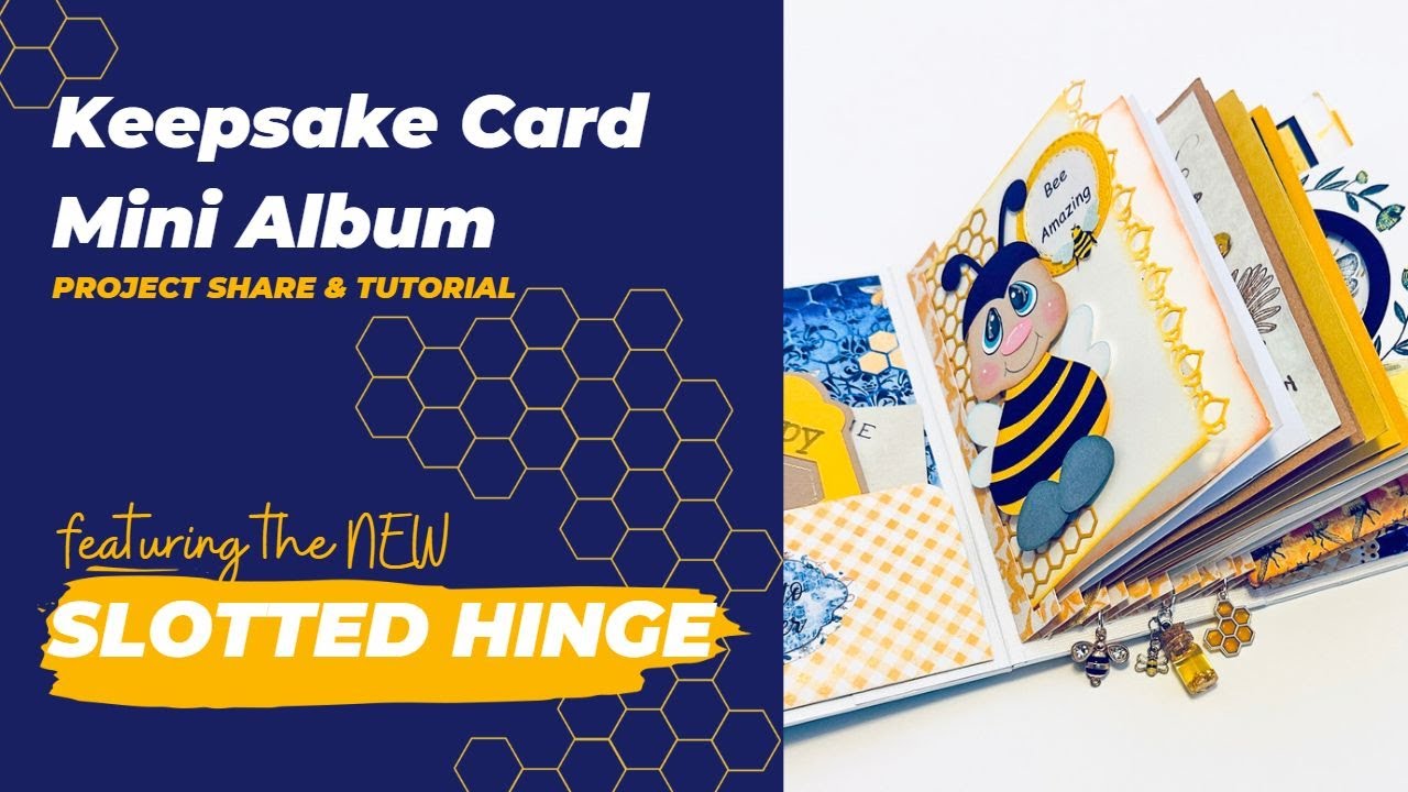 Keepsake Card Mini Album Featuring the NEW Slotted Hinge Binding - YouTube
