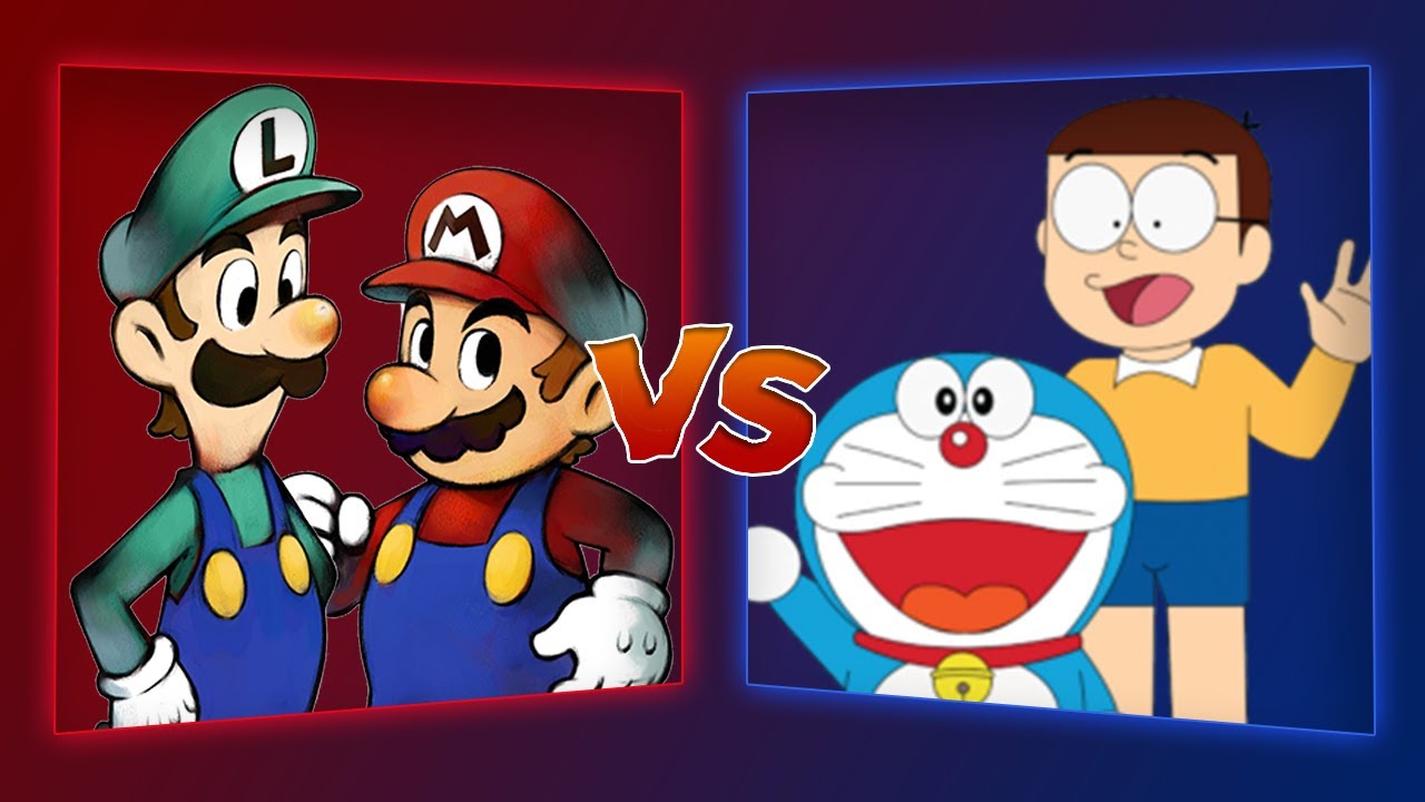 MUGEN Battle - Mario/Luigi vs Doraemon/Nobita - YouTube