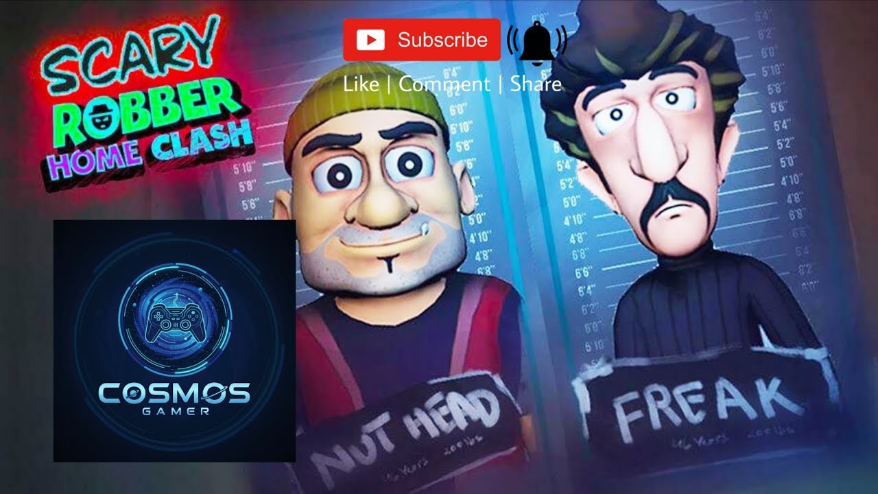 cosmos gamer playing scary robber - YouTube