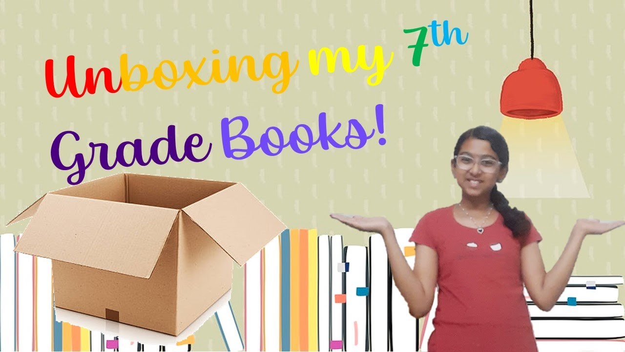 Unboxing My 7th Grade Books! - YouTube